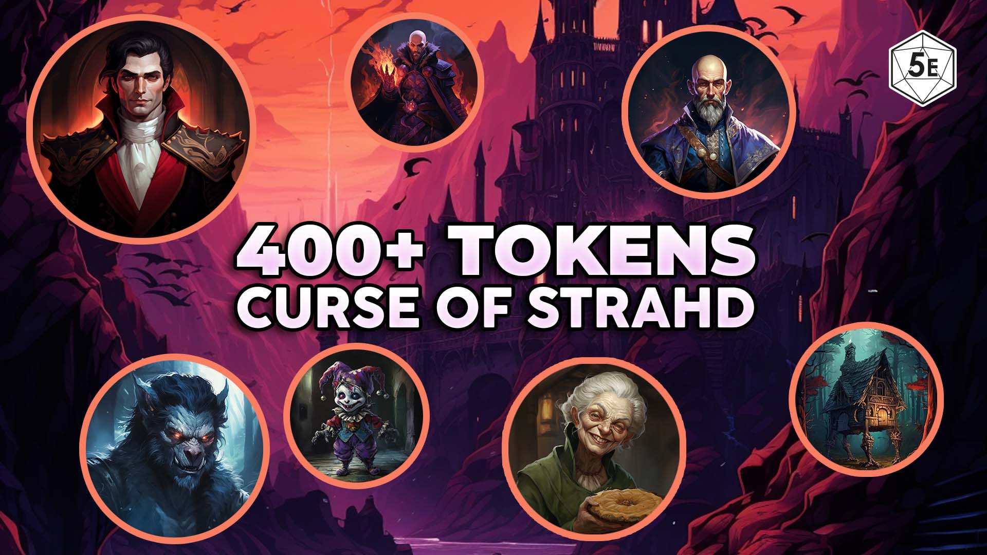 Curse of Strahd D&D Tokens – Perfect for Ravenloft & Horror Campaigns!